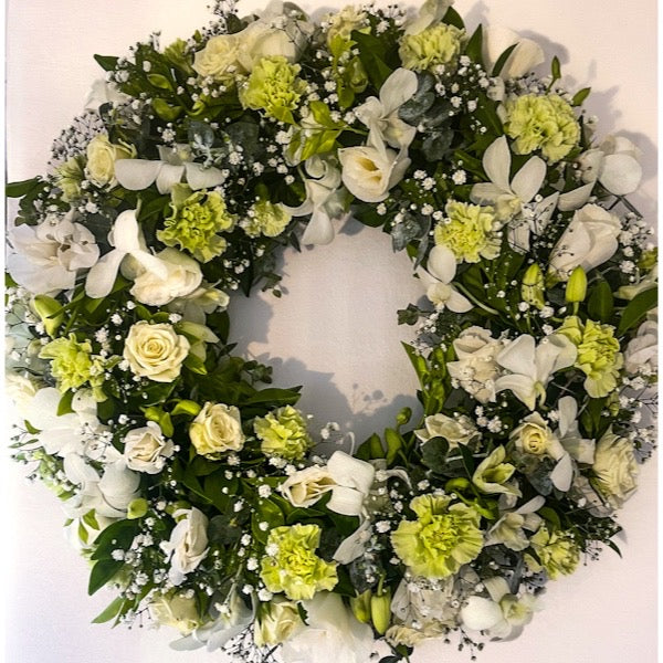 Funeral wreath – Indigo Flowers and Gifts